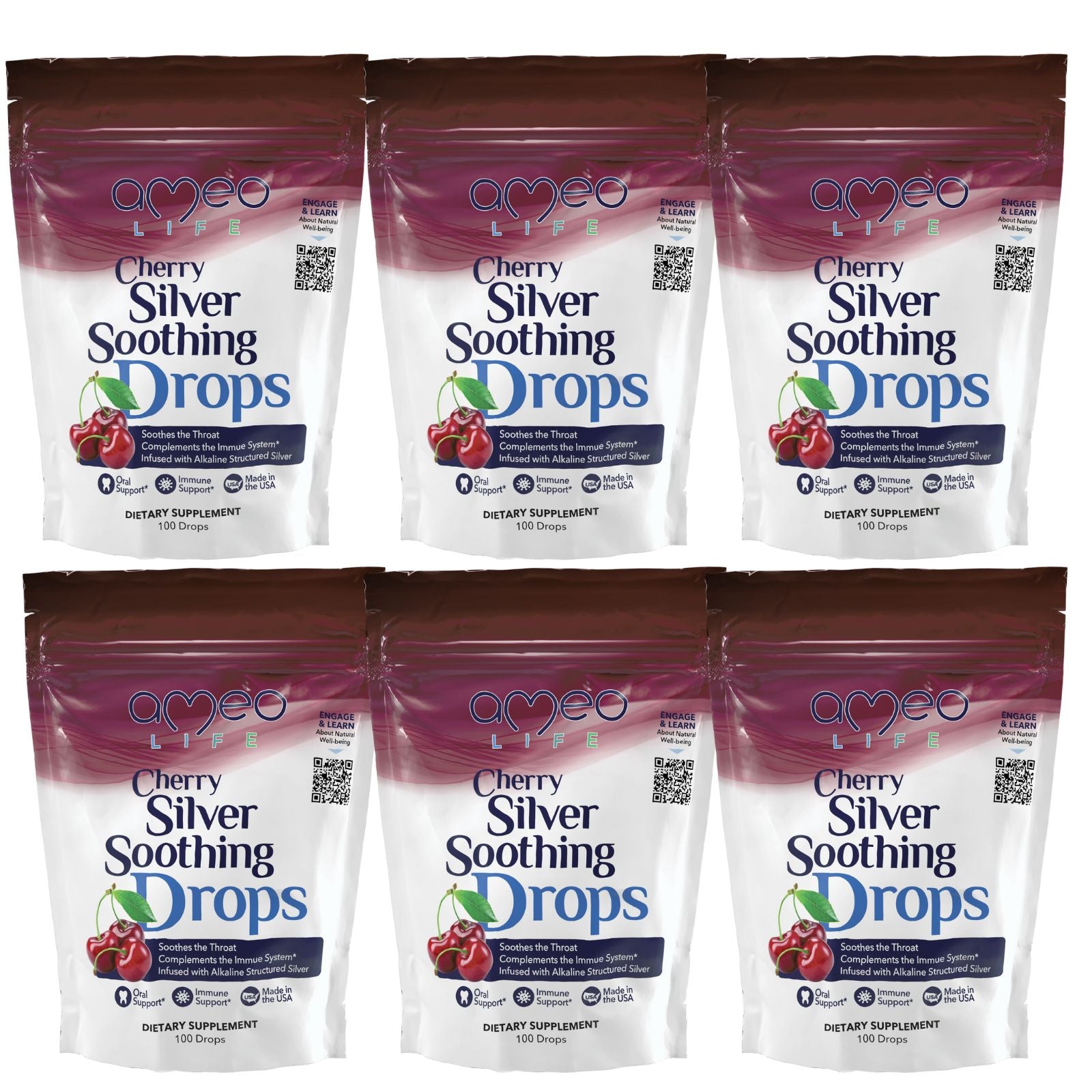 Cherry Silver Soothing Drops - Ameo Life