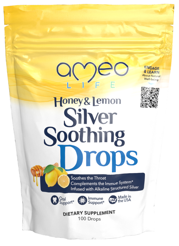 Honey & Lemon Silver Soothing Drops - Ameo Life